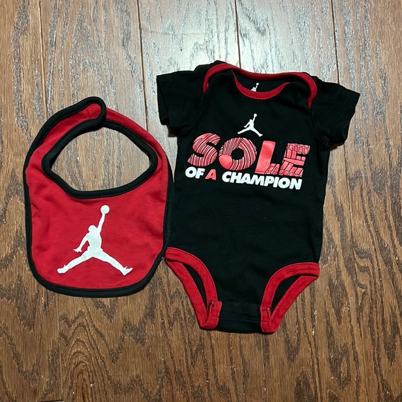 Jordan | One Pieces | Jordan Bodysuit And Bib | Poshmark